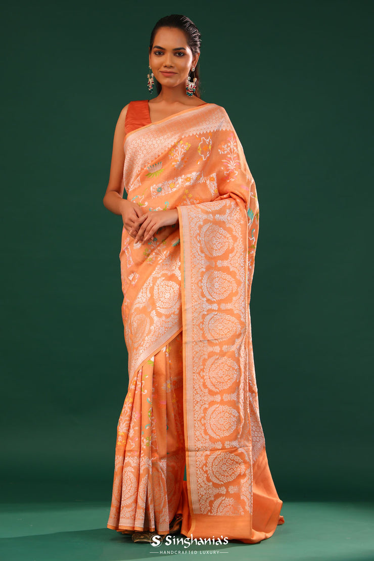 Pure Tussar Silk Sarees Online | Printed Tussar | Singhania's