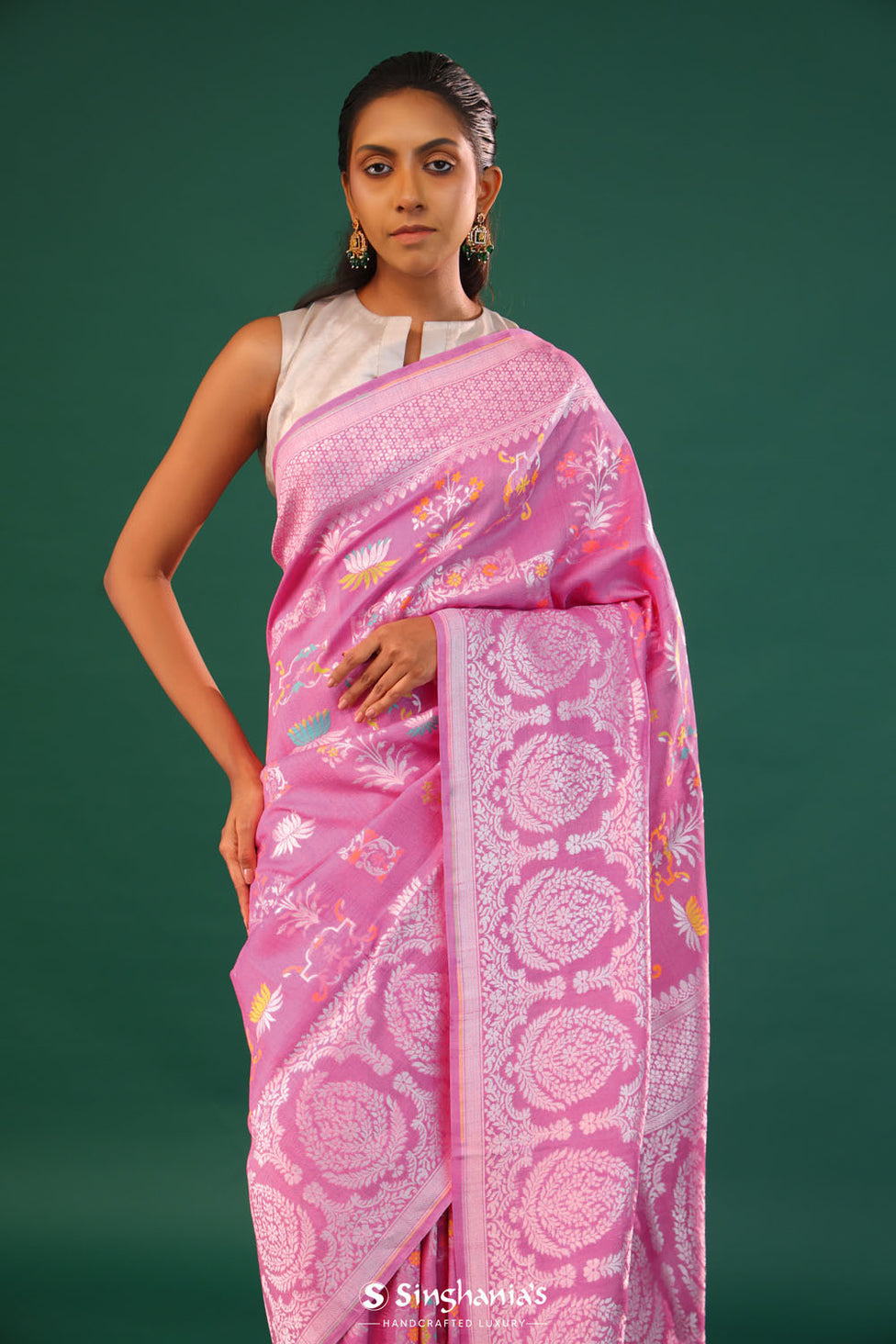 Pure Tussar Silk Sarees Online | Printed Tussar | Singhania's